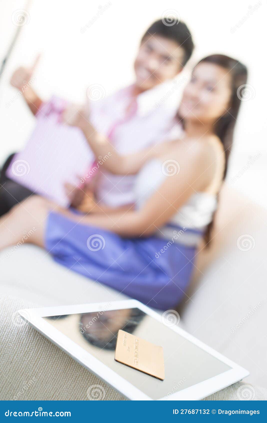 Easy shopping stock photo. Image of family, girl, focus - 27687132