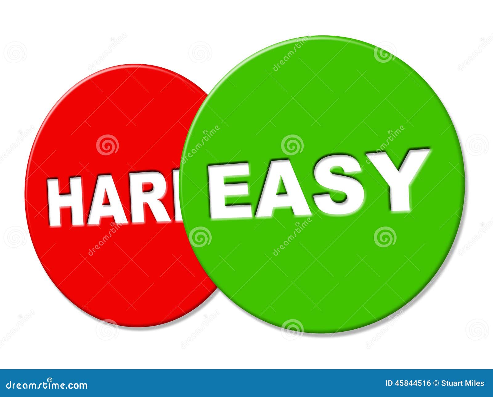 Easy Sign Means Easily Easiest and Message Stock Illustration ...