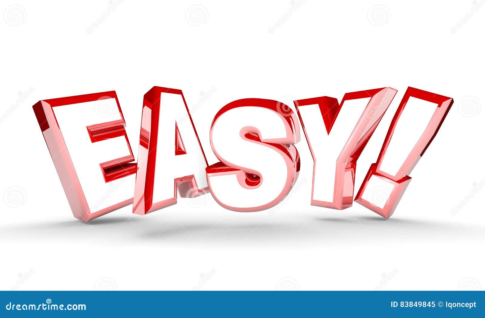 Easy Simple Friendly Quick Word Rising Stock Illustration ...