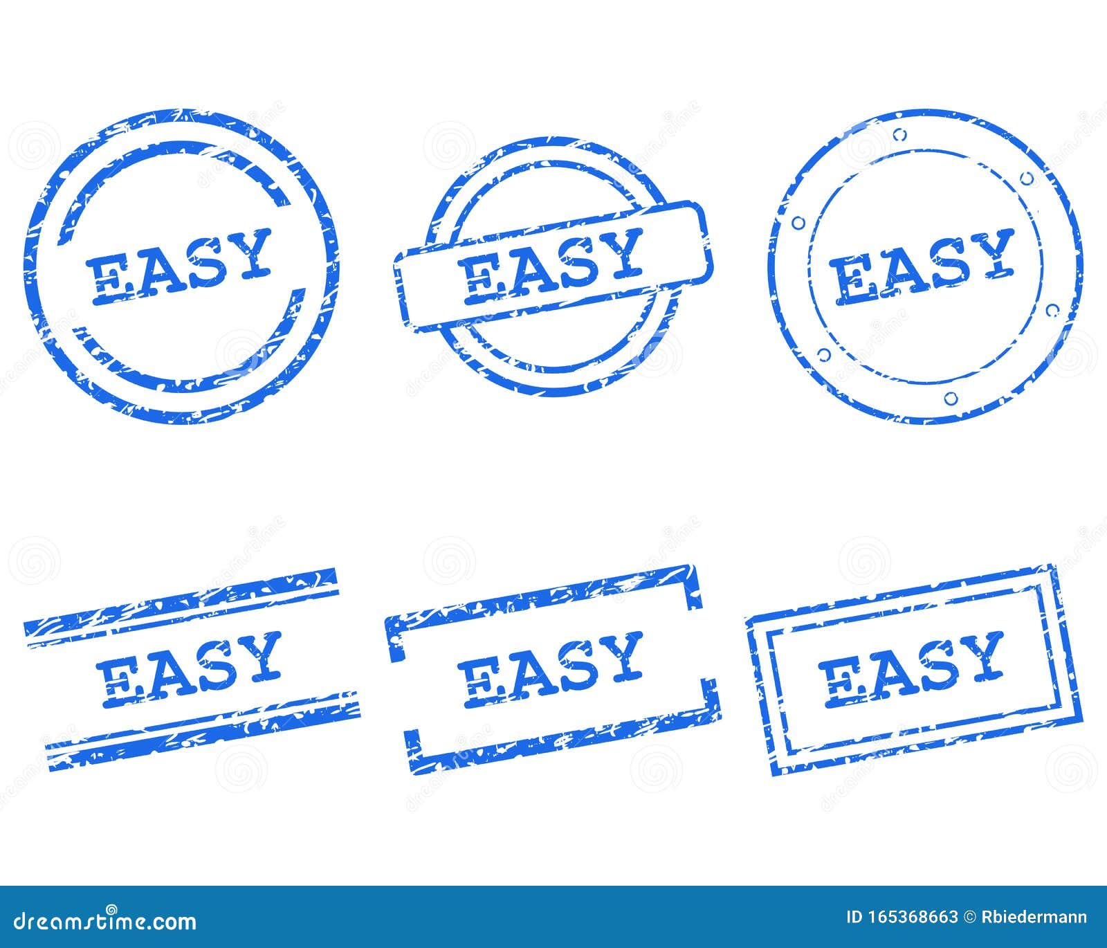 Easy stamps stock vector. Illustration of business, button - 165368663