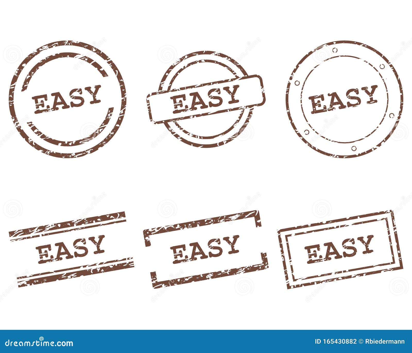 Easy stamps stock vector. Illustration of marketing - 165430882