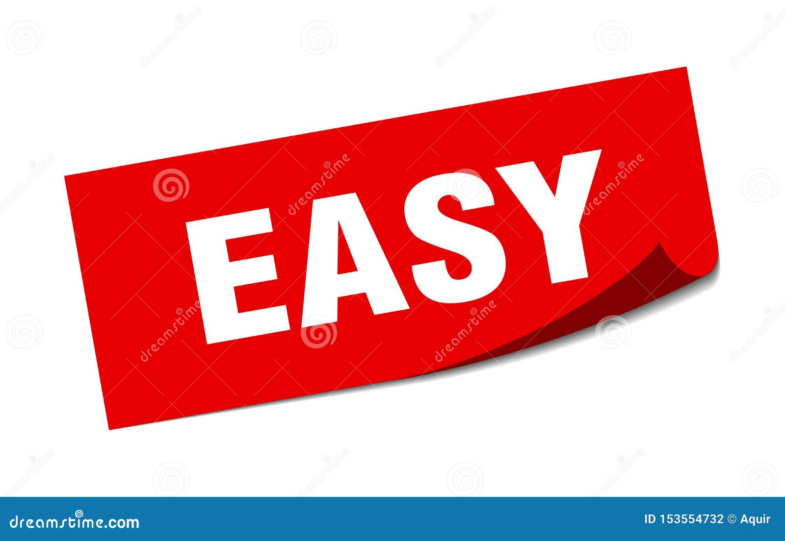 Easy sticker. stock vector. Illustration of isolated - 153554732