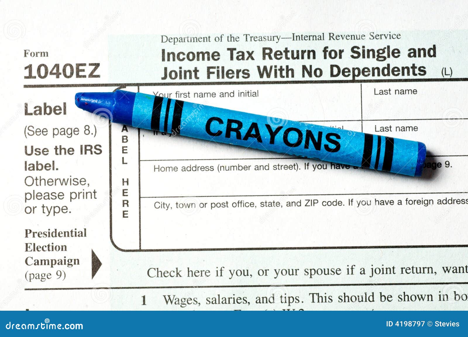 Easy Tax Form editorial photography. Image of paperwork - 4198797