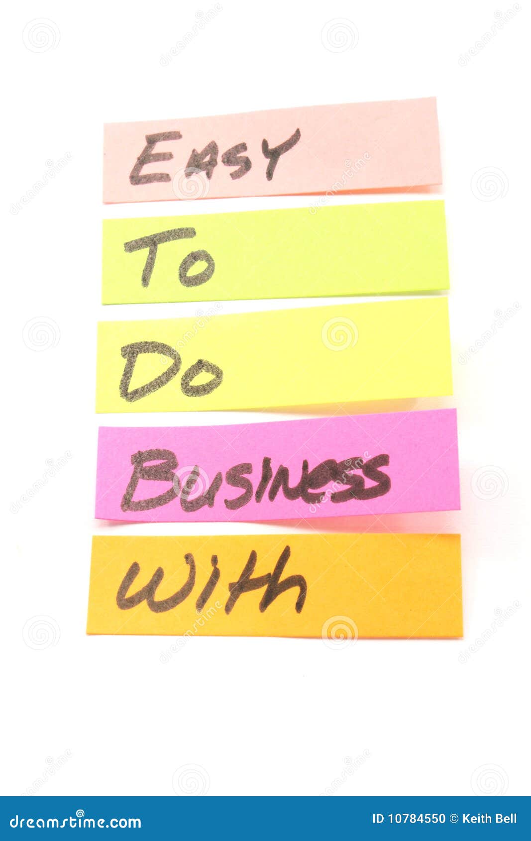 Easy To Do Business with Sticky Notes Stock Photo - Image of easy ...