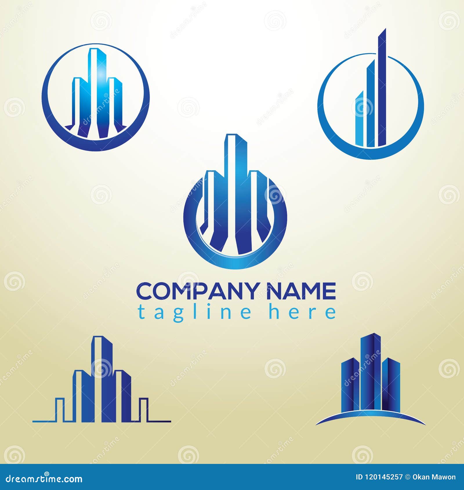 3D Building logo design stock vector. Illustration of inspiration ...