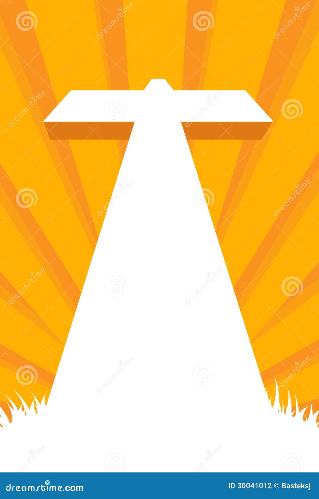 Calvary - Crucifixion Scene With Jesus Christ On C Cartoon Vector ...