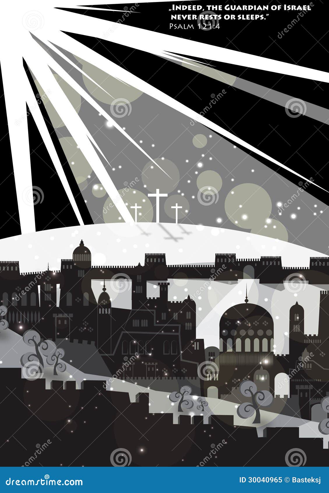 Calvary - Crucifixion Scene With Jesus Christ On C Cartoon Vector ...