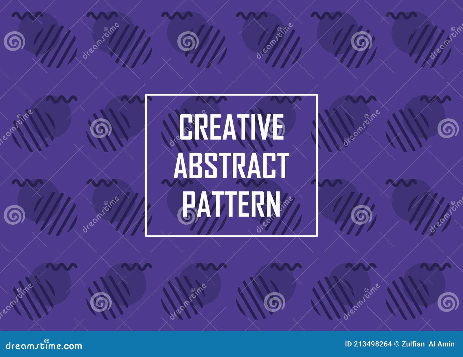 Creative Seamless and Abstract Purple Pattern Design. Stock Vector ...