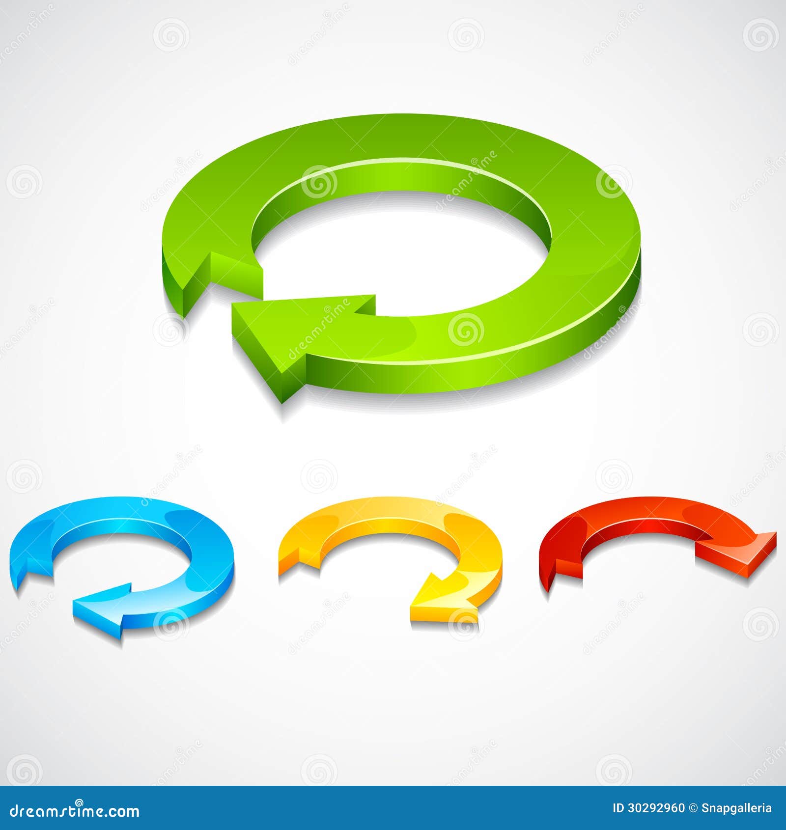 Colorful Arrow stock vector. Illustration of design, round - 30292960