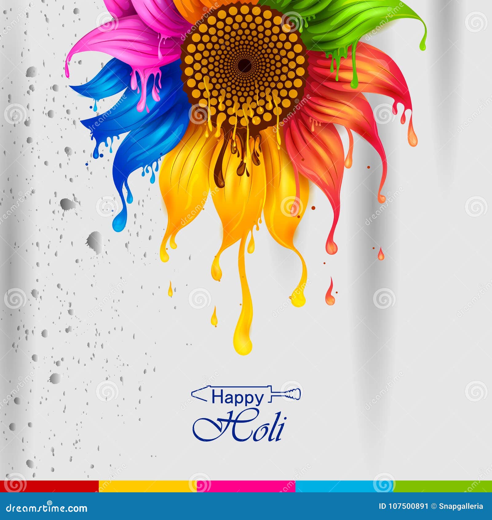 Colorful Splash for Holi Background Stock Vector - Illustration of ...