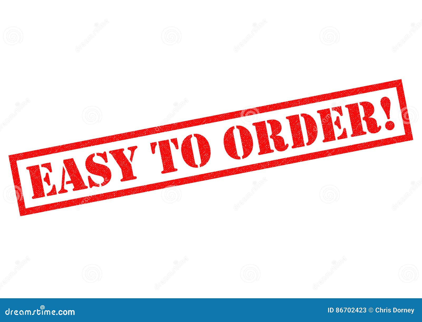EASY TO ORDER! stock illustration. Illustration of business - 86702423