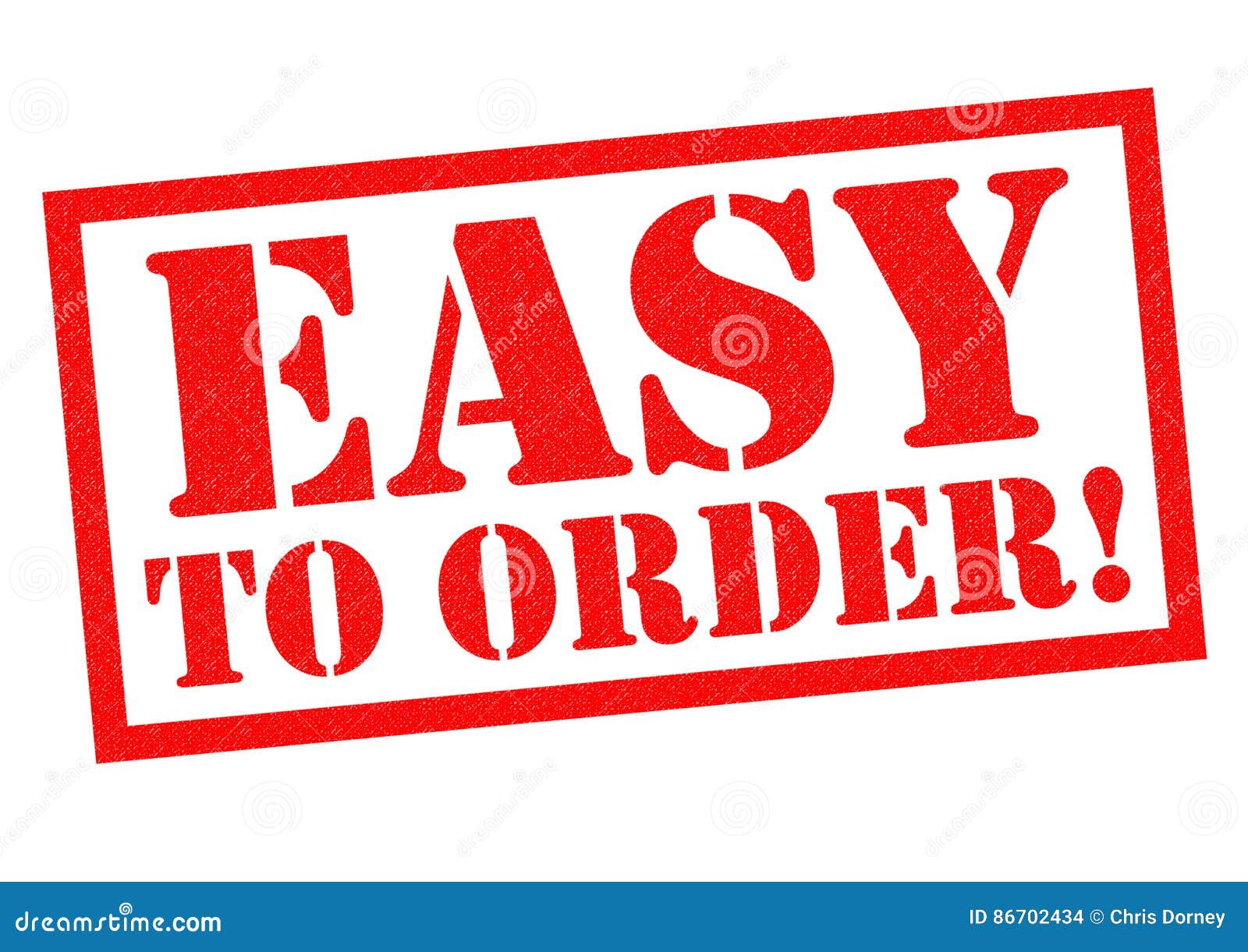 EASY TO ORDER! stock illustration. Illustration of buying - 86702434