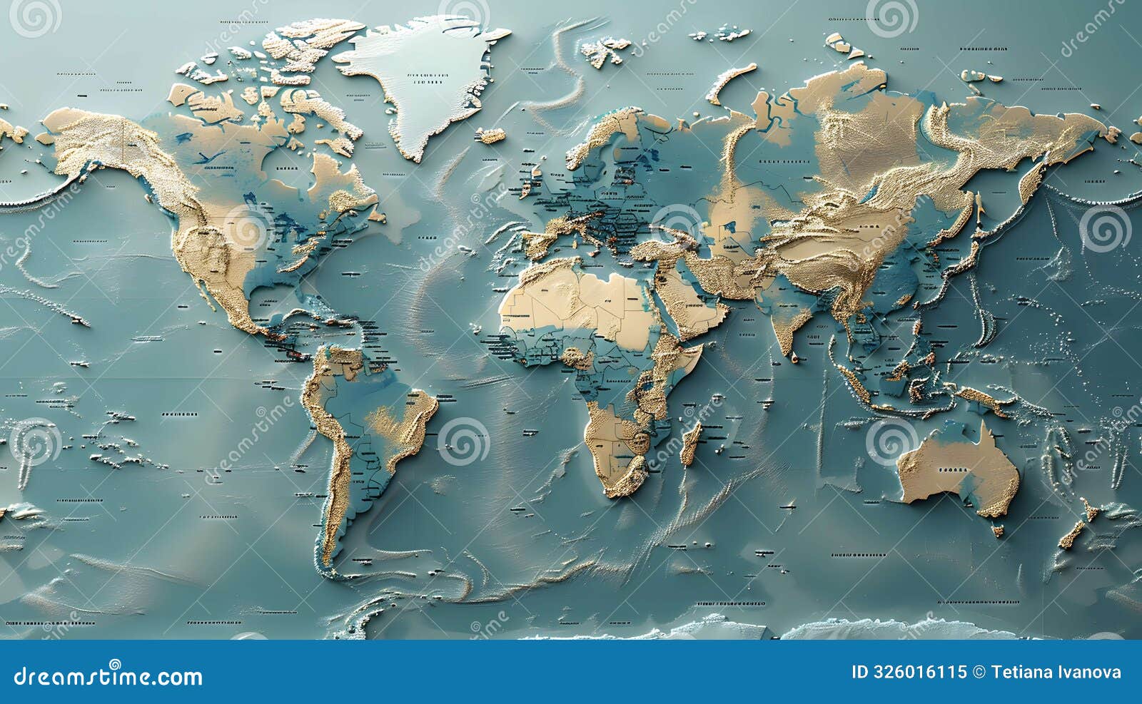 Easy-to-read Vector Map Perfect for Presentations. Stock Illustration ...