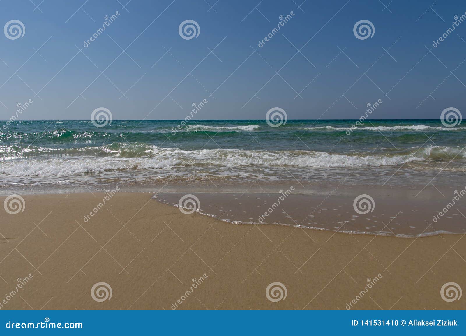 Easy To Surf on a Sandy Beach. Stock Photo - Image of shore, tropical ...