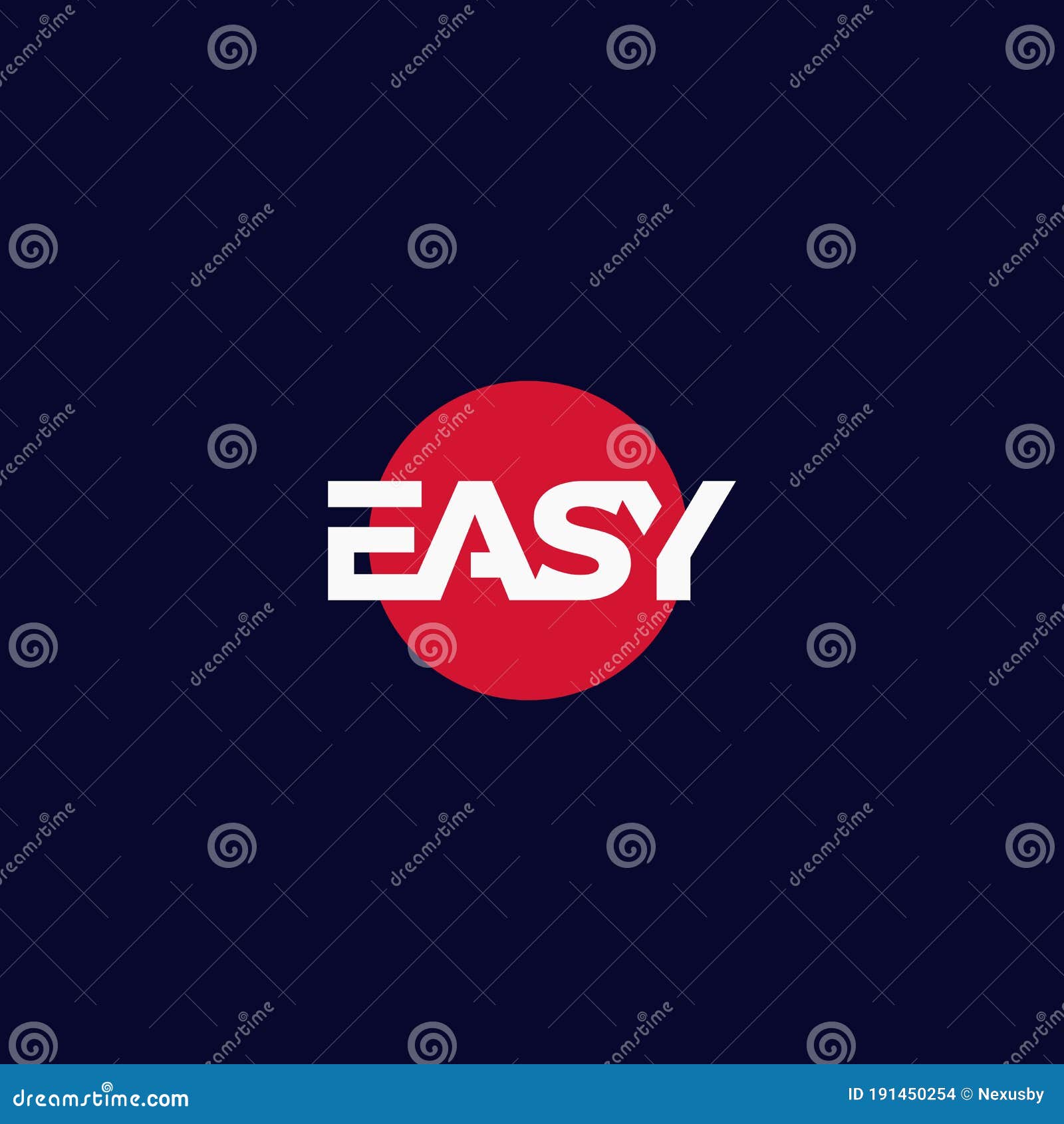 Easy Vector Logo, Minimal Design Stock Vector - Illustration of ...
