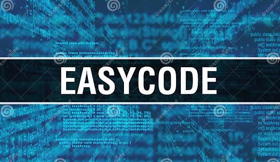 Easycode With Digital Java Code Text Easycode And Computer Software 5183