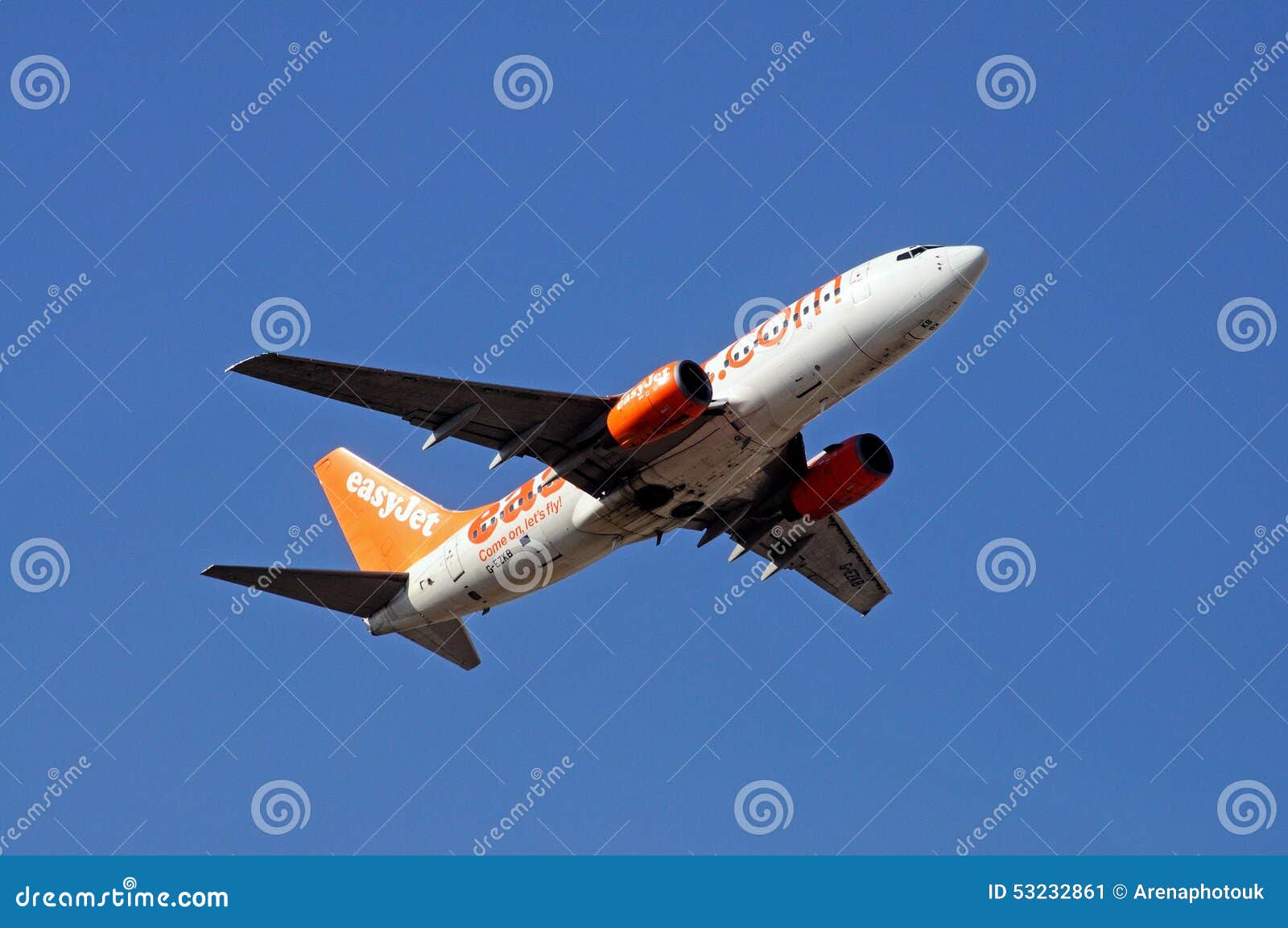 Easyjet Boeing 737-700. editorial photo. Image of english - 53232861