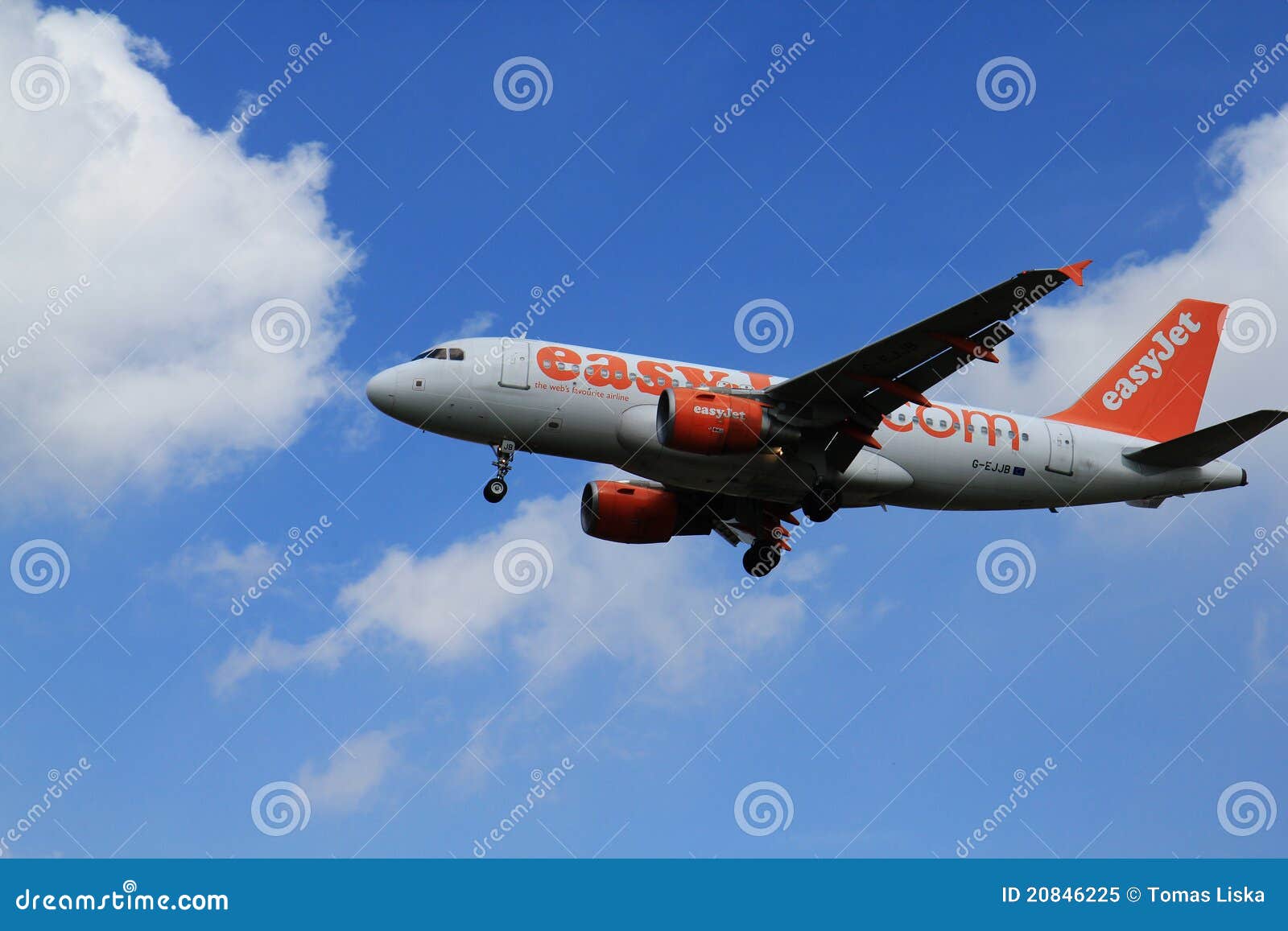Easyjet in clouds editorial image. Image of blue, airbus - 20846225