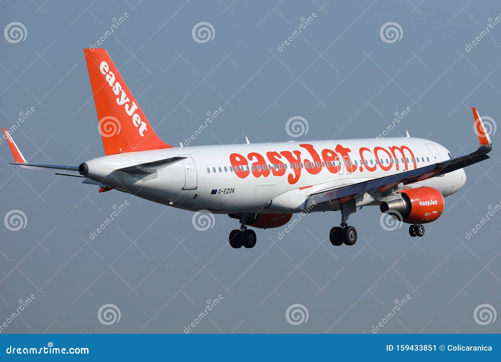 Easyjet Plane Landing At Amsterdam Airport, AMS Schiphol Editorial ...