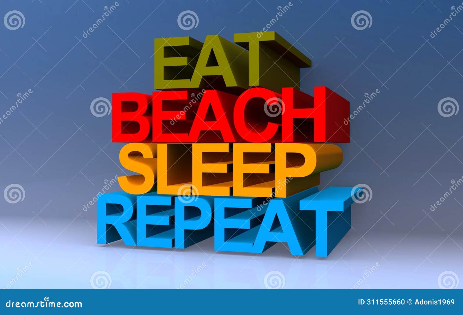 Man Sleep Sunbathe Under Coconut Tree Cartoon Watercolor Paintinting ...