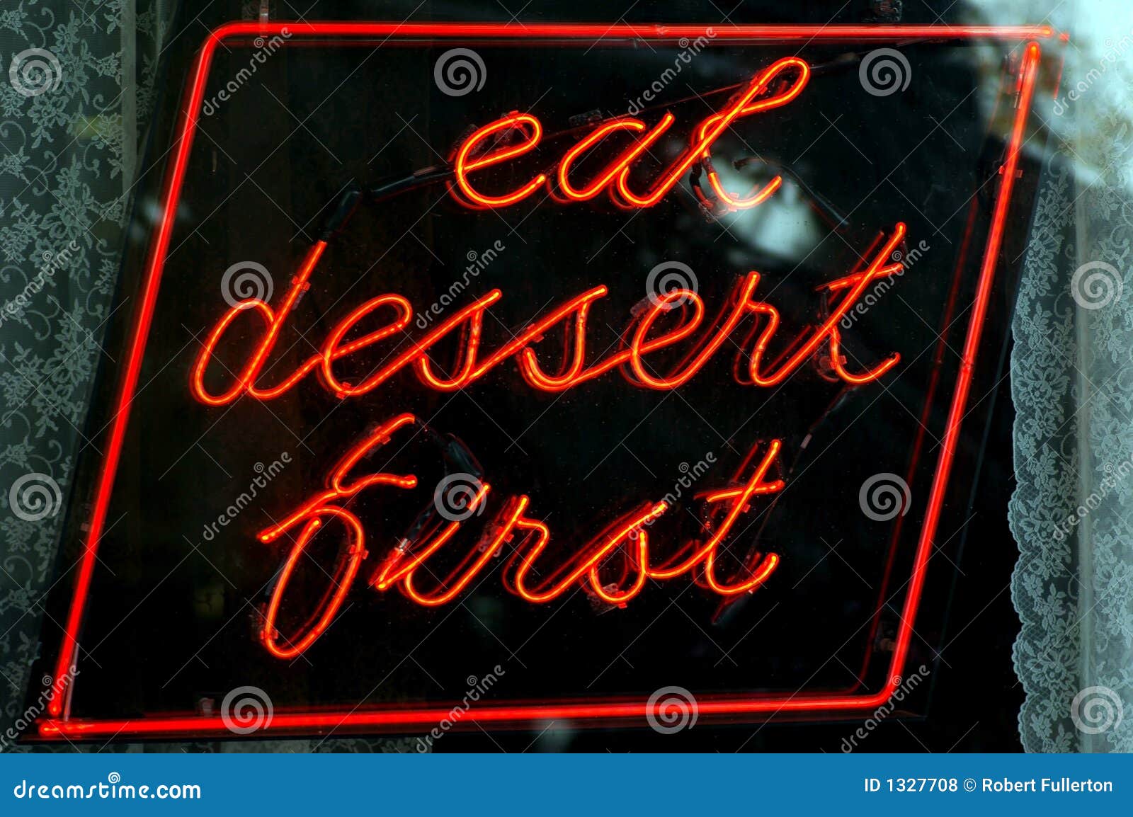 Eat dessert first stock photo. Image of motto, restaurant - 1327708