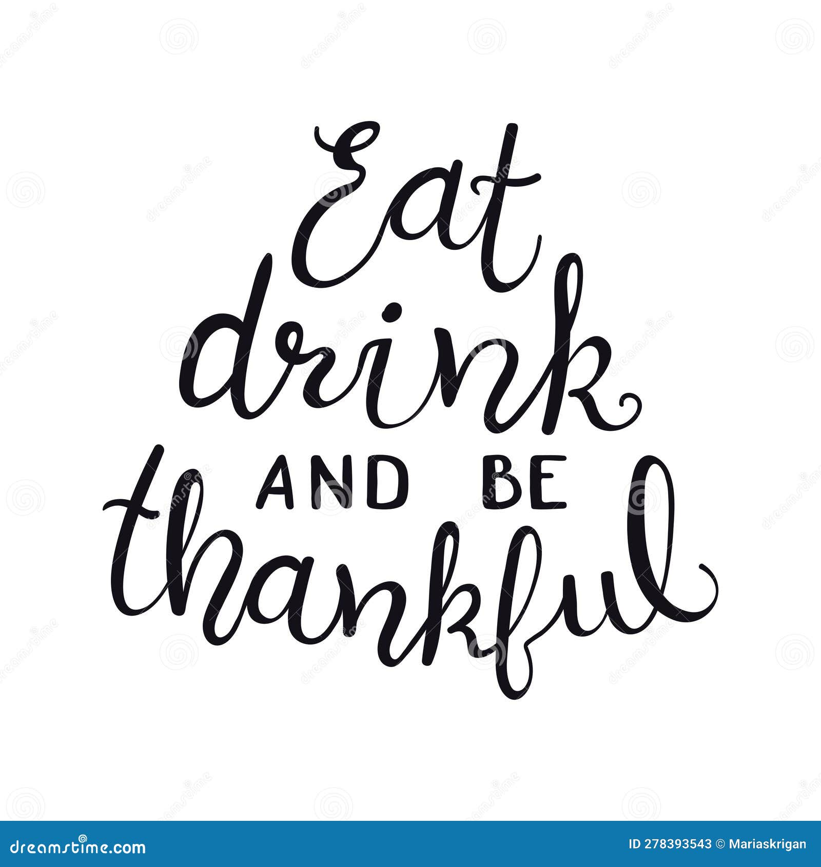 Thankful Handwritten Inscription Hand Drawn Thank You Lettering Card