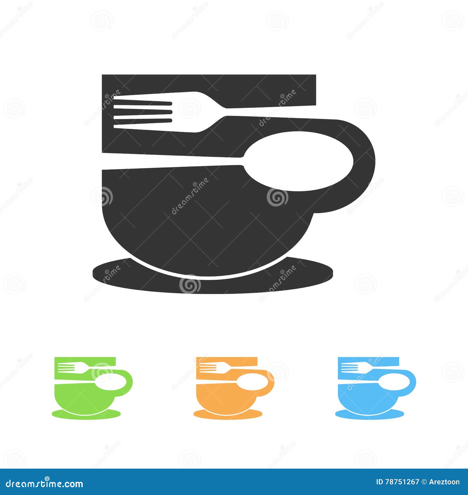 Eat and Drink Logo Template Stock Vector - Illustration of meat, icon ...