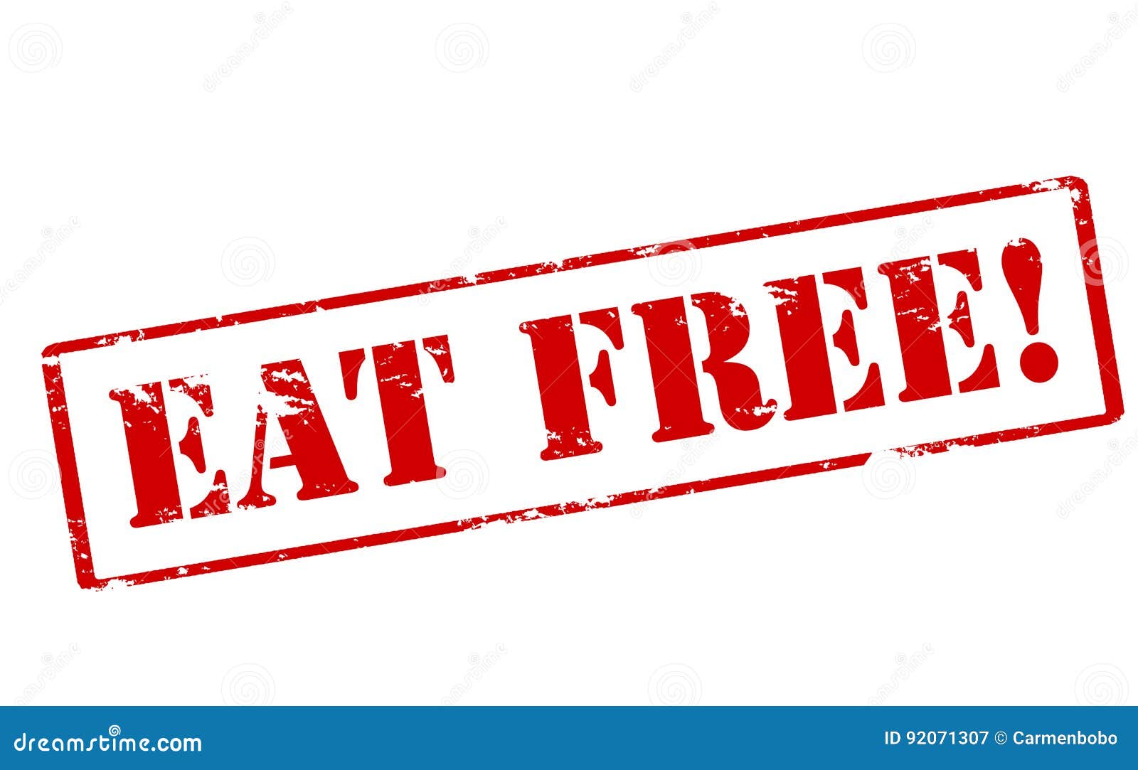 Eat free stock illustration. Illustration of gratis, sign - 92071307