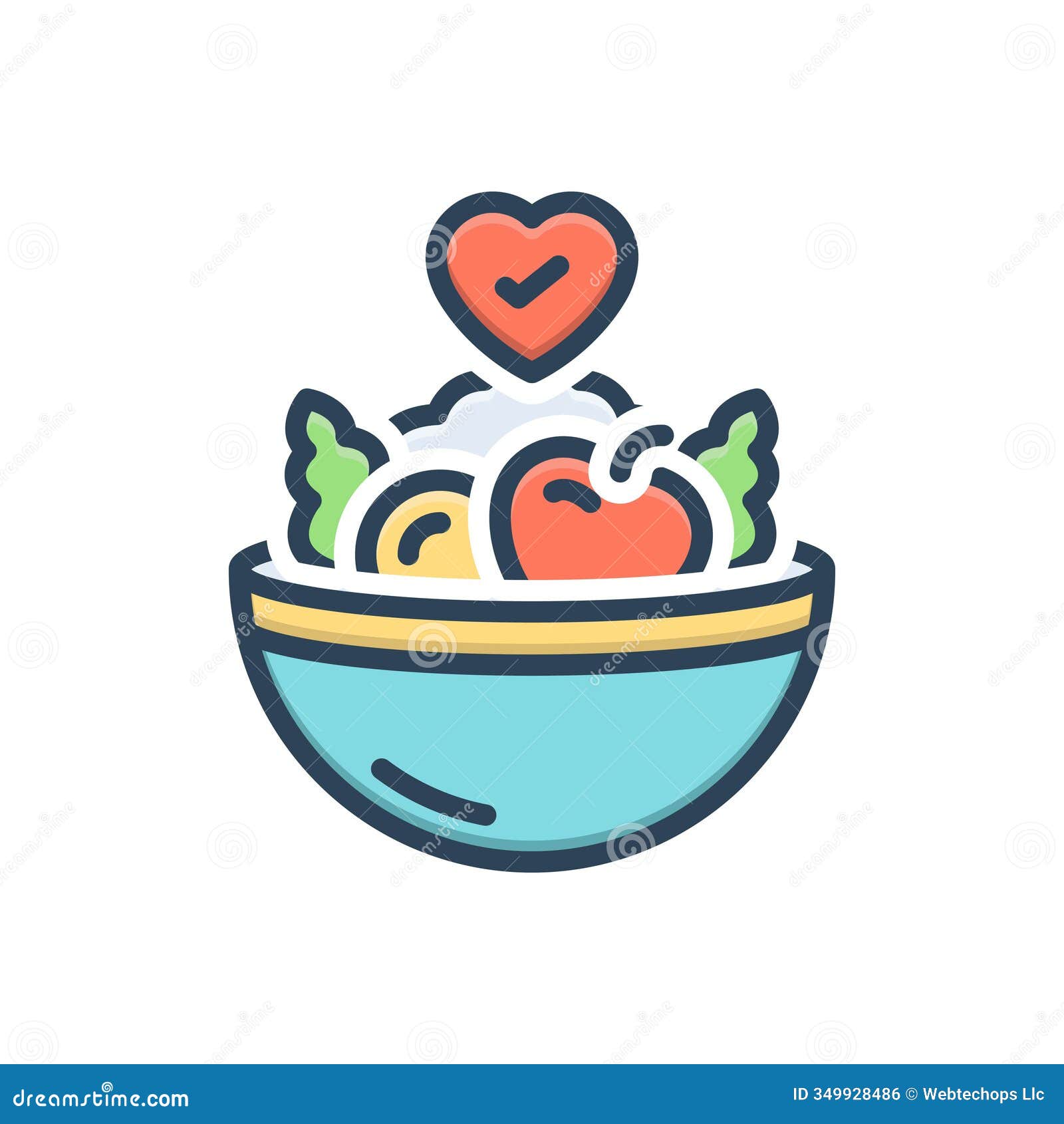 Color Illustration Icon for Eat Healthy, Eat and Diet Stock ...