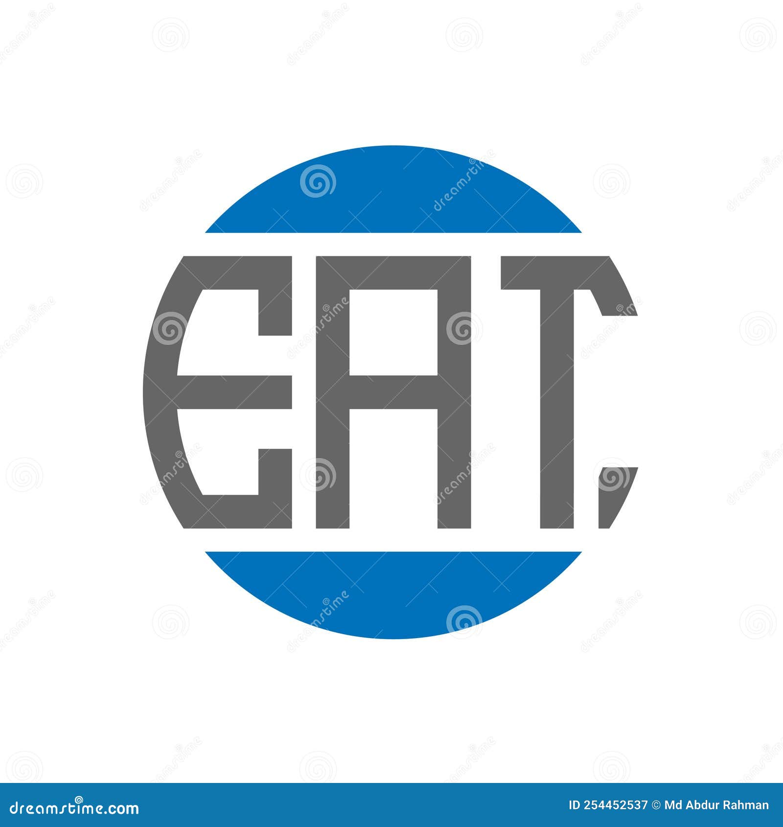 EAT Letter Logo Design on White Background. EAT Creative Initials ...