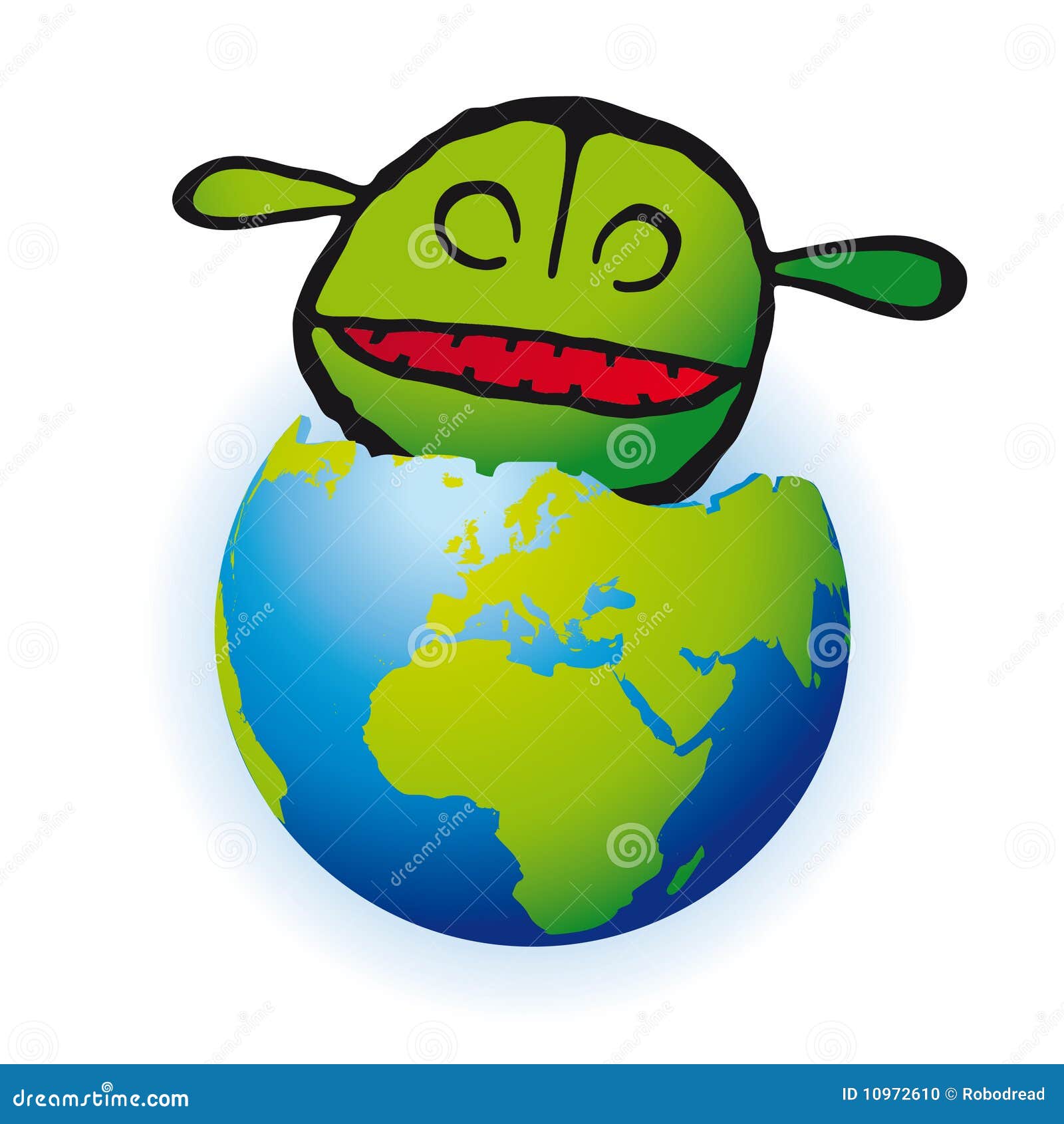 Eat the planet (vector) stock vector. Illustration of sustainability ...