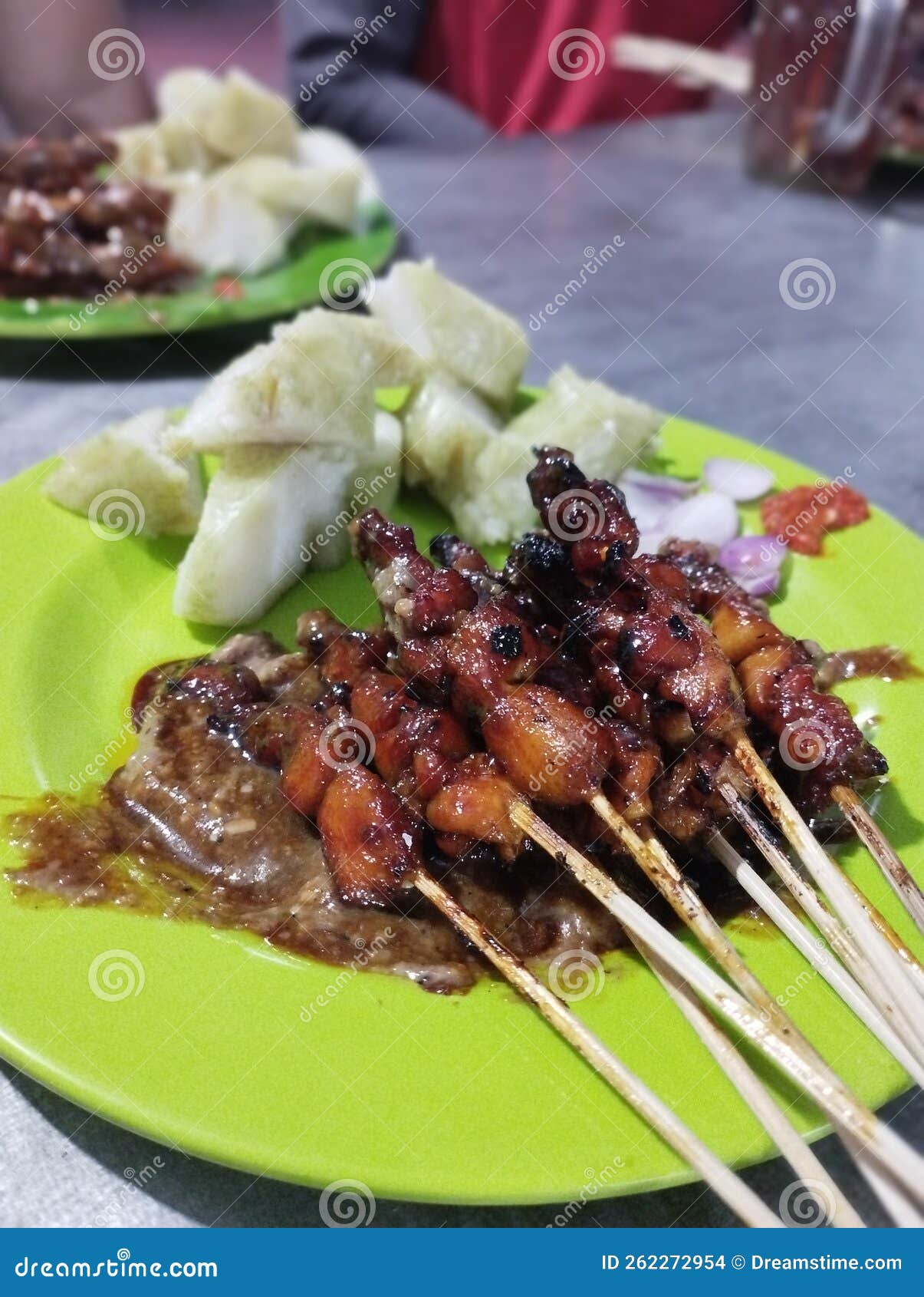 Eat rabbit satay stock photo. Image of salad, breakfast - 262272954