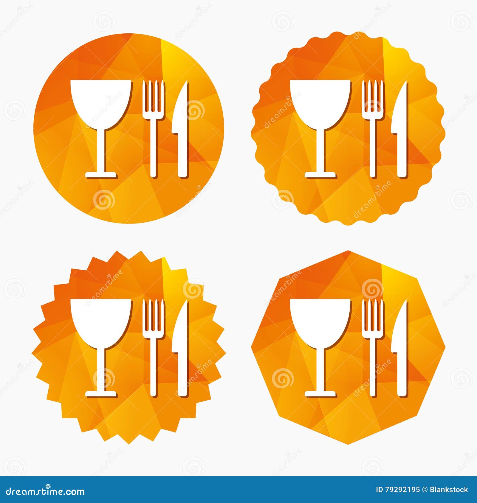 Eat Sign Icon. Knife, Fork and Wineglass. Stock Illustration ...