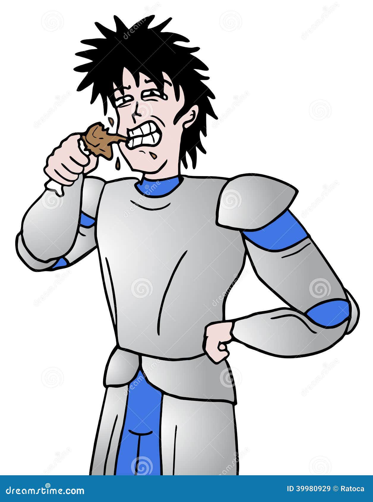 Eat soldier stock vector. Illustration of protection - 39980929