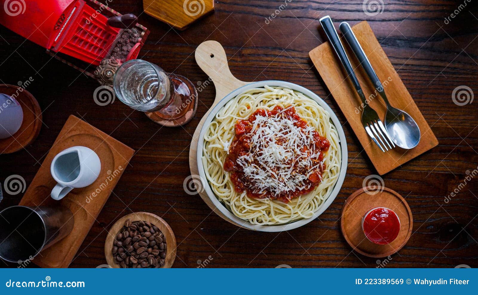 Eat Spaghetti that You Enjoy when it & Dusk Stock Image - Image of food ...