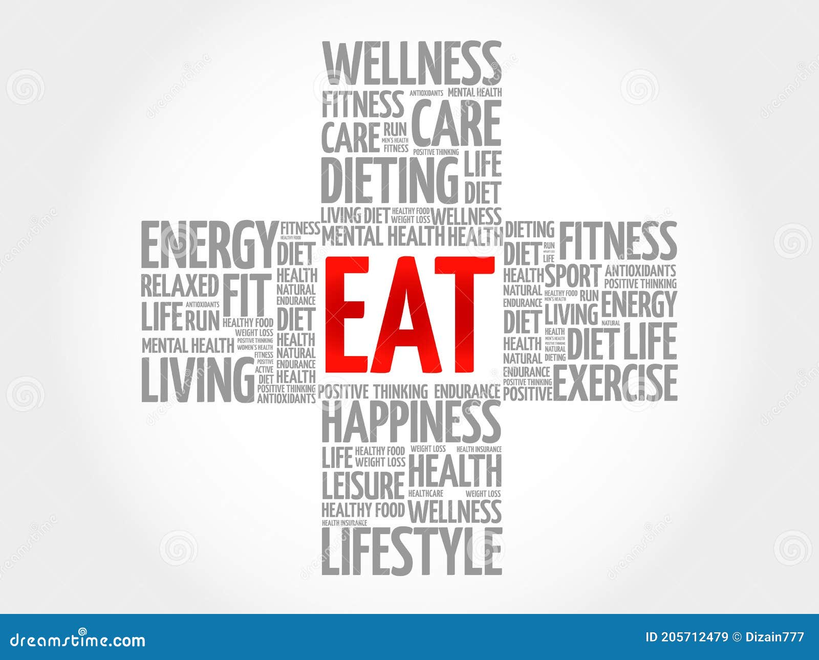 EAT word cloud stock illustration. Illustration of healthy - 205712479