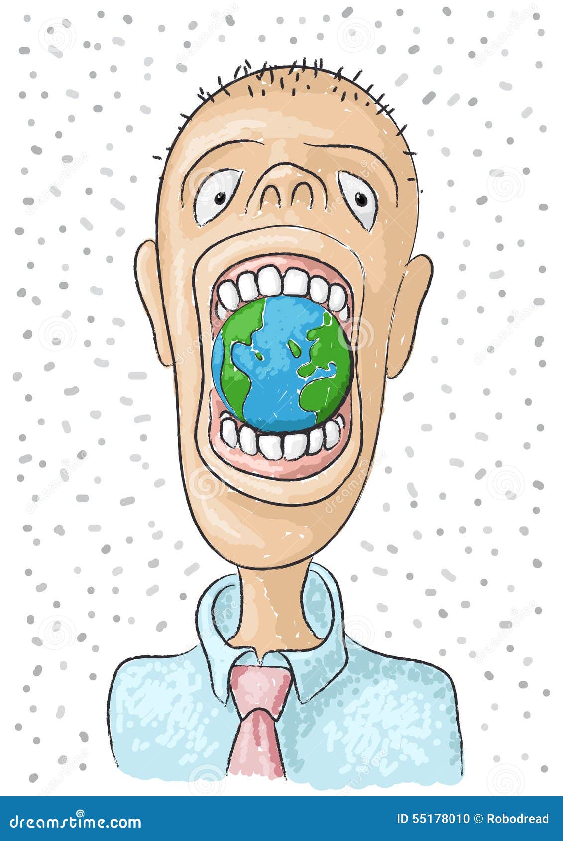 Eat the world stock vector. Illustration of hungry, cartoon - 55178010