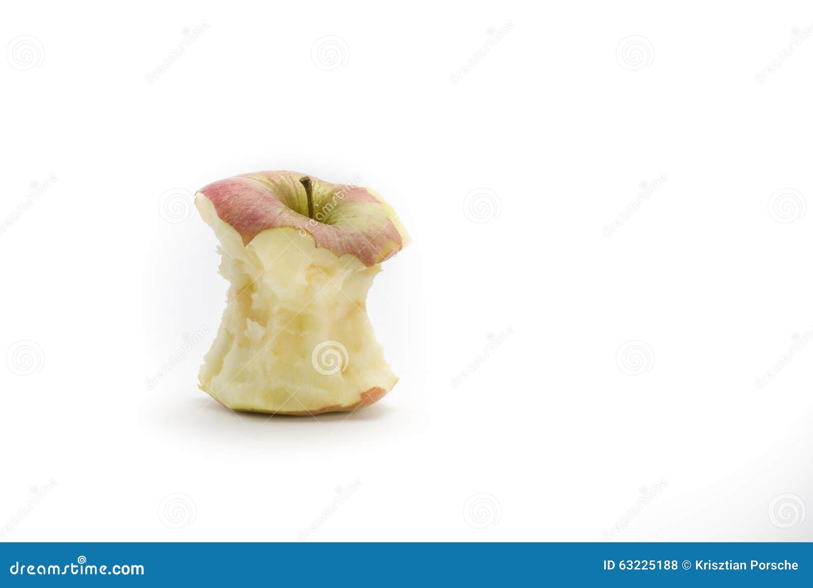 Eaten apple stock photo. Image of organic, food, nature - 63225188