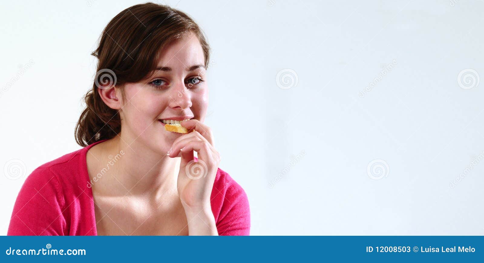 Eating biscuit stock image. Image of apple, hold, enjoying - 12008503