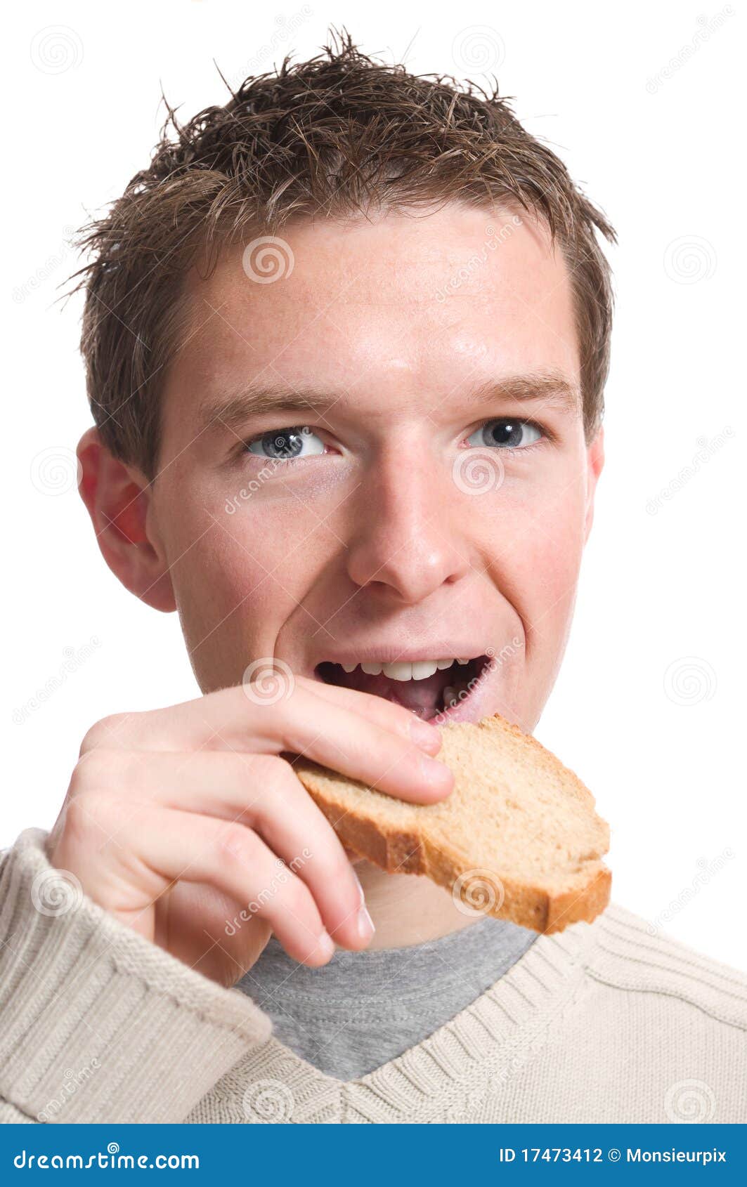 Eating Toast Bread