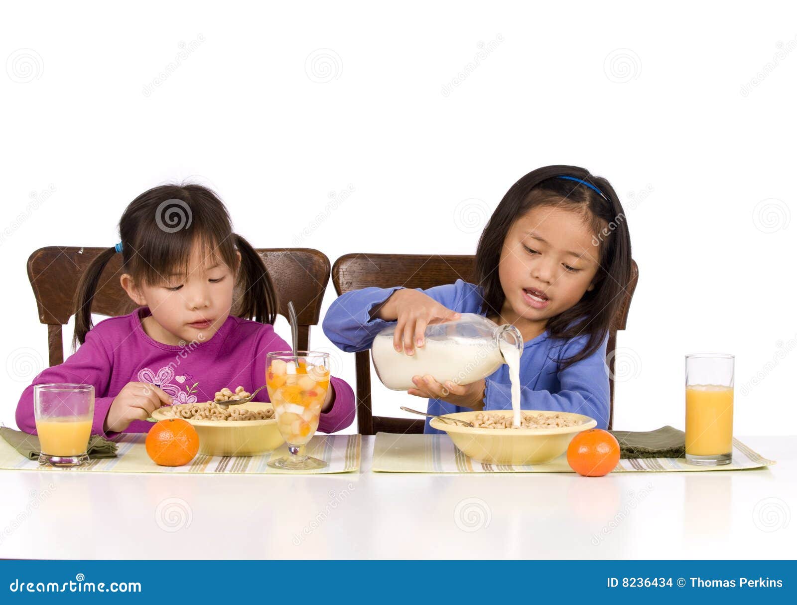 Eating Breakfast stock photo. Image of white, chinese - 8236434