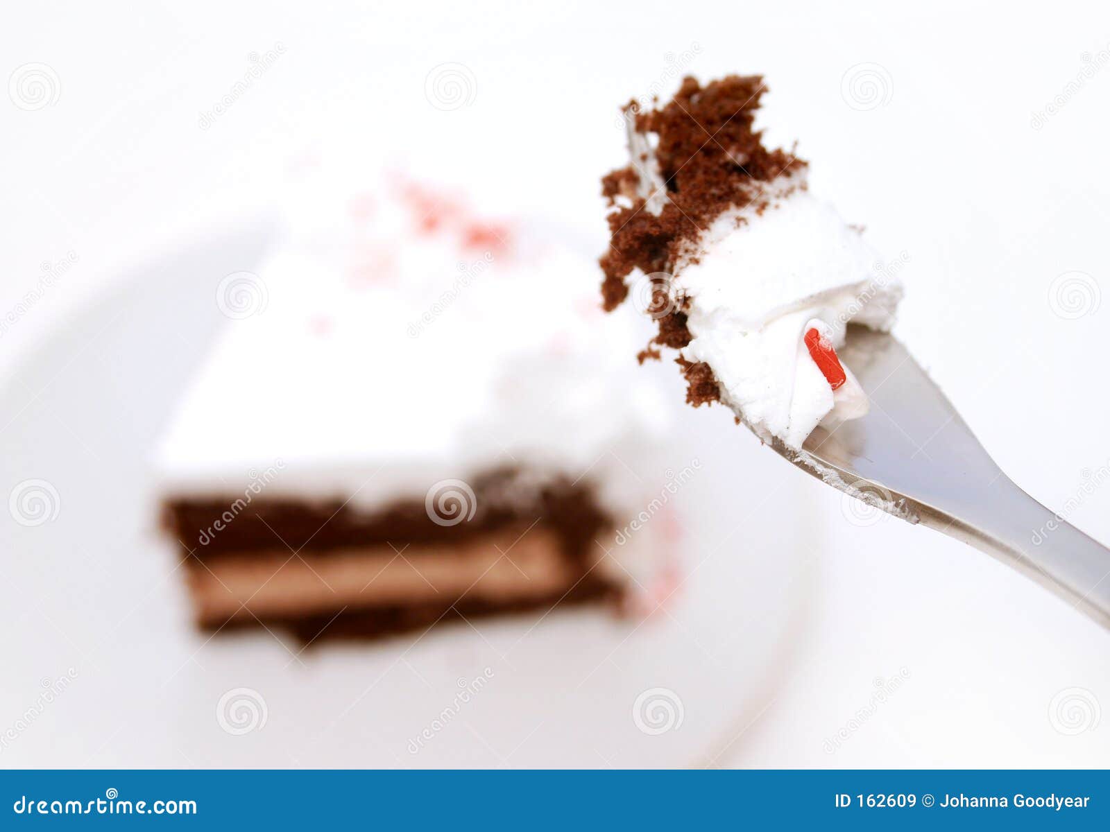 Eating cake stock image. Image of poufy, decorated, delicious - 162609