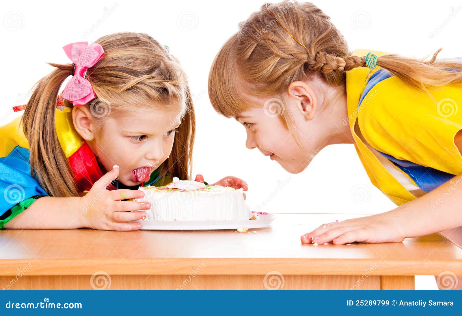 Eating a cake stock image. Image of party, happiness - 25289799