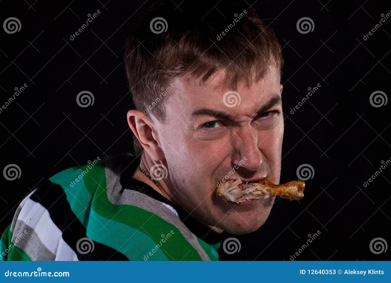 Eating chicken stock image. Image of juicy, food, fried - 12640353