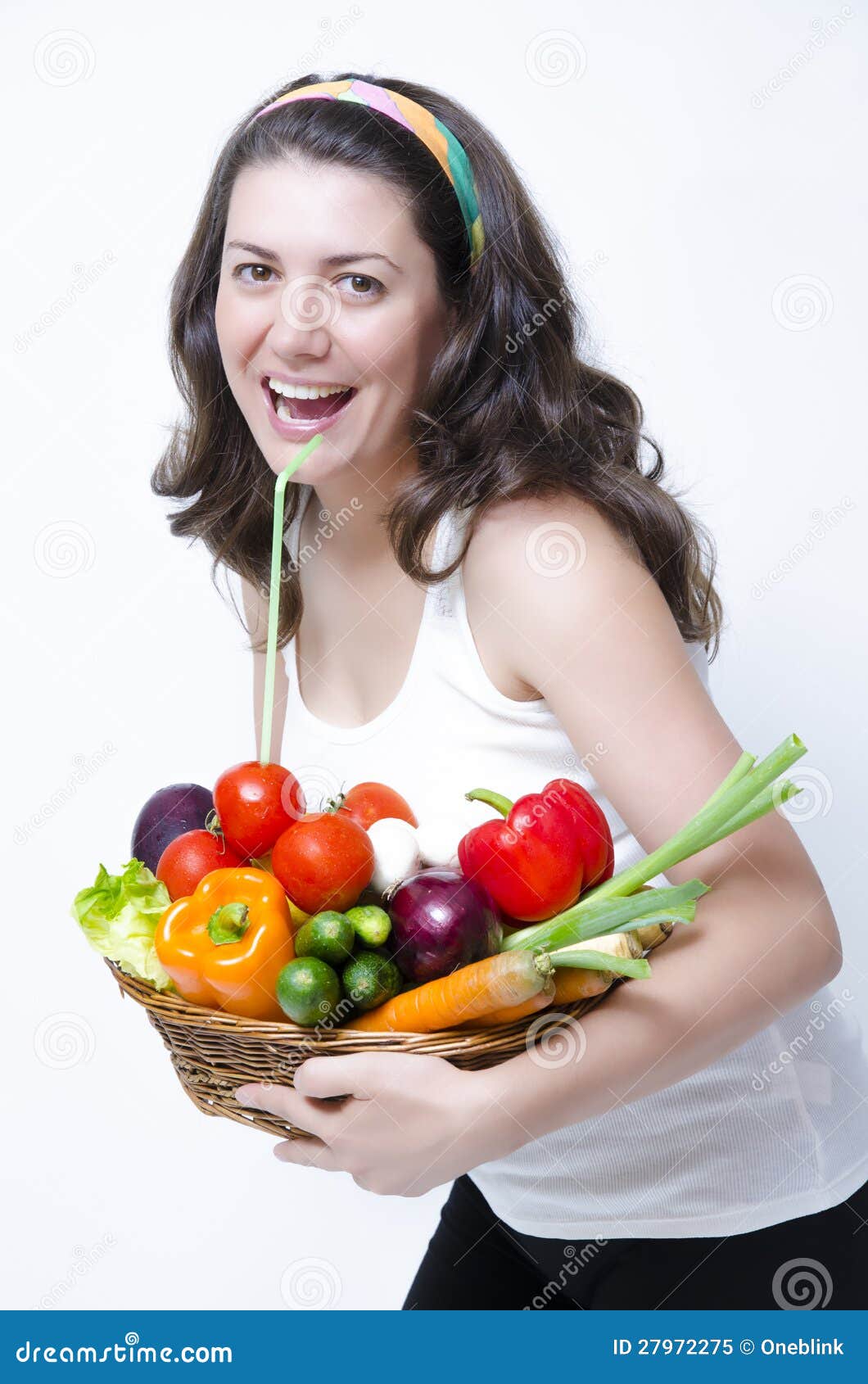 Eating at diet stock image. Image of brunette, food, dieting - 27972275