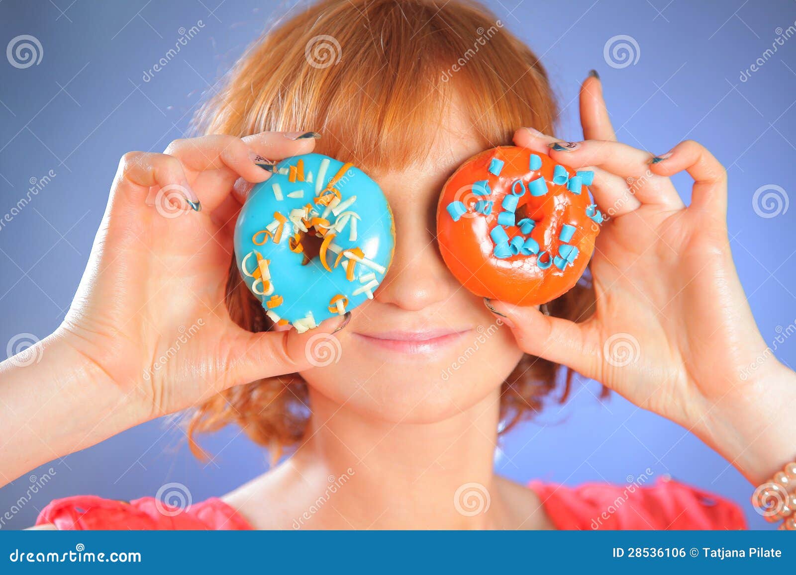 Eating donut stock photo. Image of donut, humor, orange - 28536106