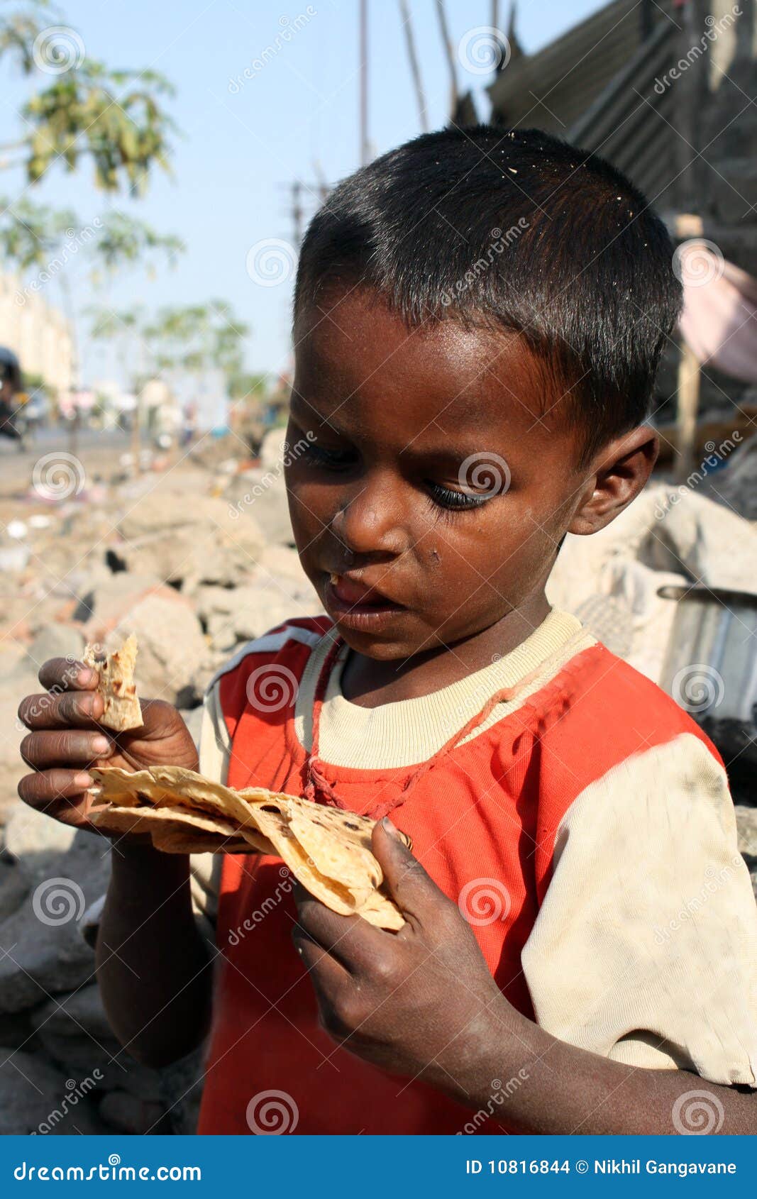 Beggar Eating