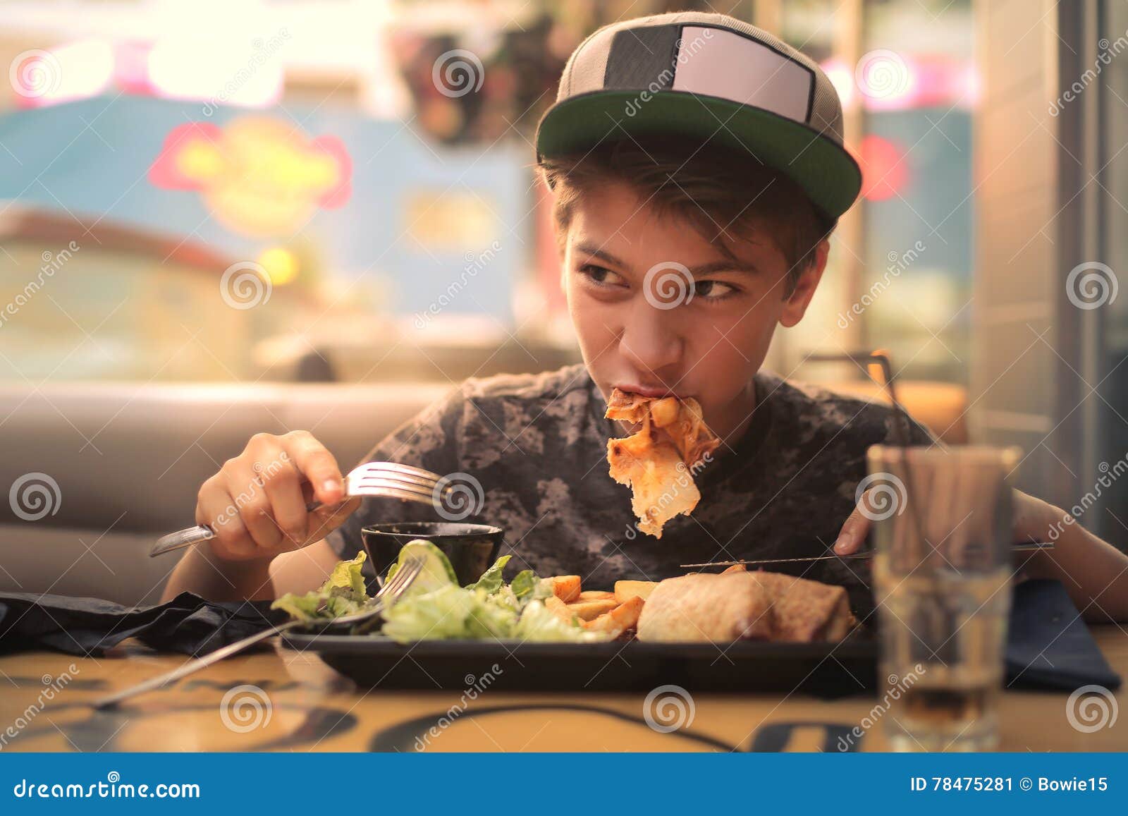 Eating stock image. Image of fast, food, young, outdoor - 78475281