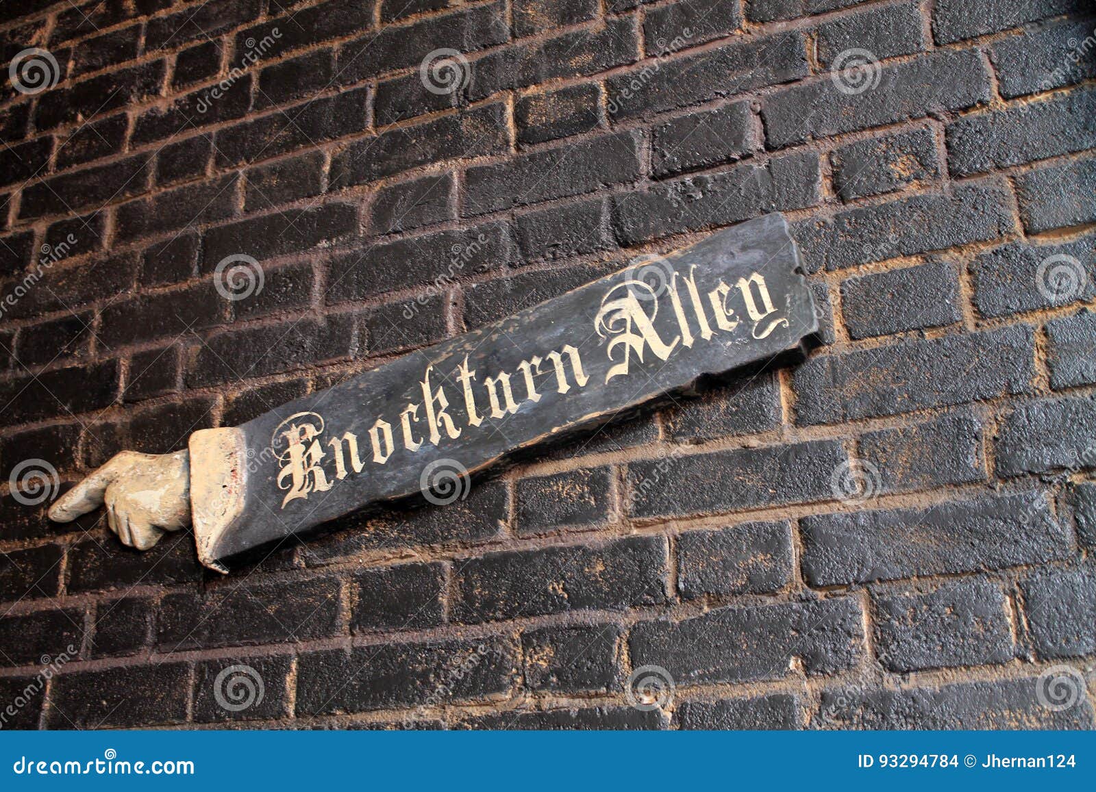 Sign on the Wall Harry Potter Universal Studios Editorial Stock Image ...