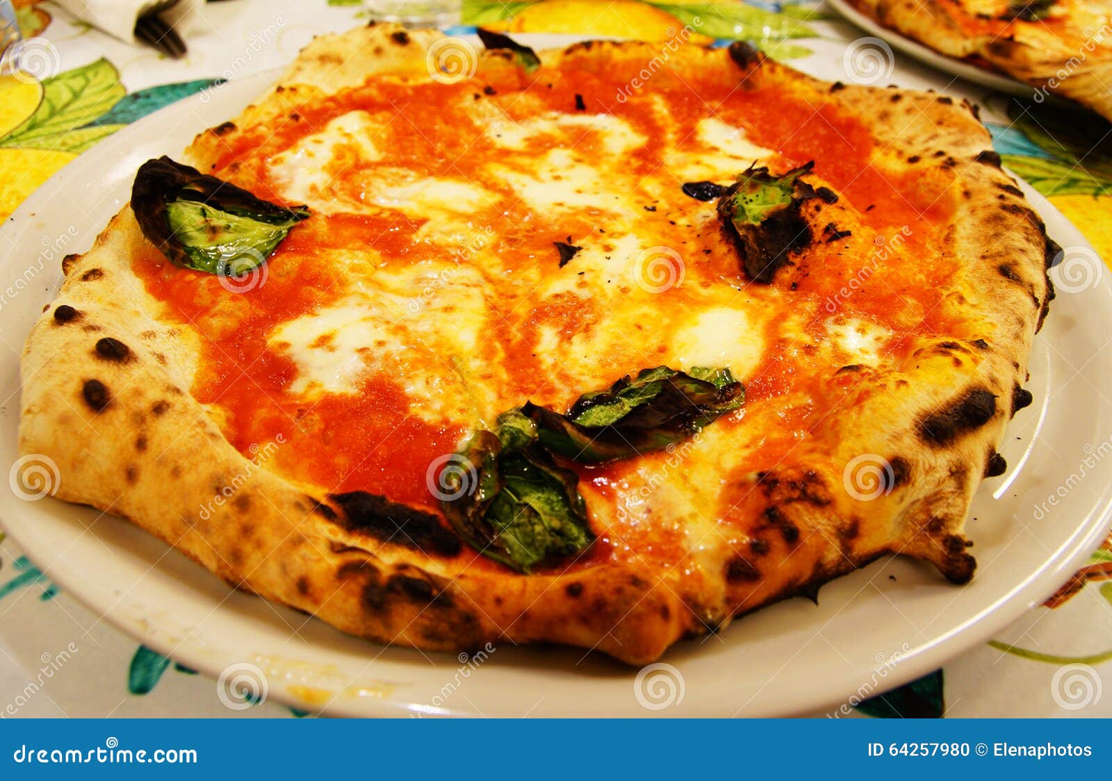 Eating Handmade Pizza in Naples Stock Photo - Image of meal ...